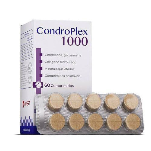 Condroplex 1000 Suplemento Avert 60 Comprimidos - Petto & co